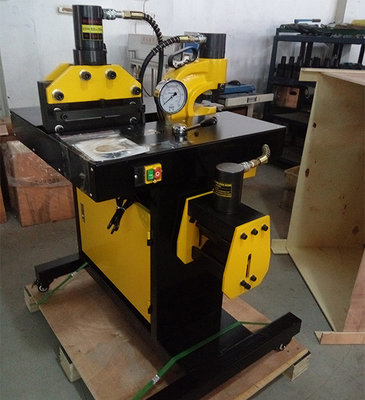 China Portable hydraulic busbar processing machine HHM-150H hydraulic busbar machine for bending cutting and hole punching supplier