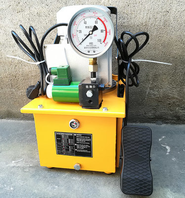 China electric hydraulic pump ZCB-63A with single action, 70Mpa pressure for hydraulic crimping tool head, hydraulic puncher supplier